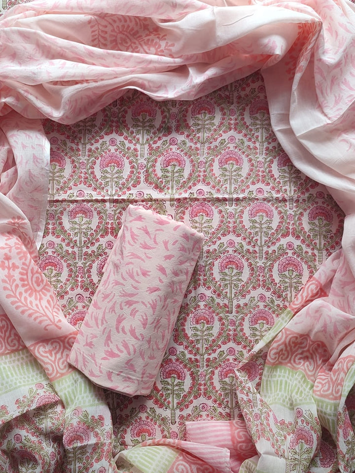 Floral Delight Cotton Fabric Set – Khatri Creations